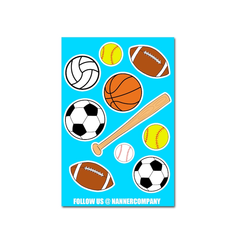 Basketball Vinyl Sticker Sheets - Etsy