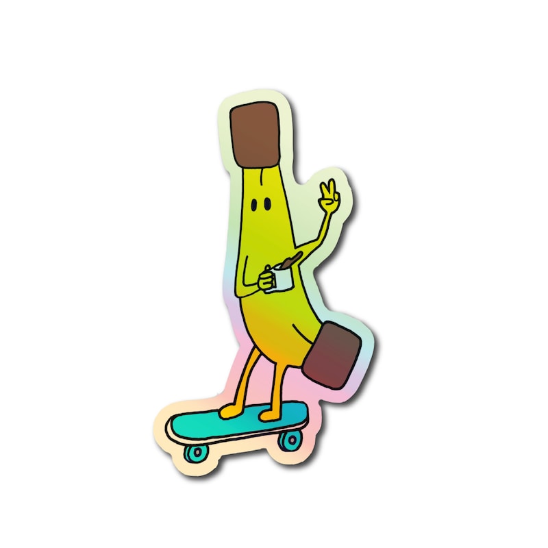 Banana Sticker - Etsy