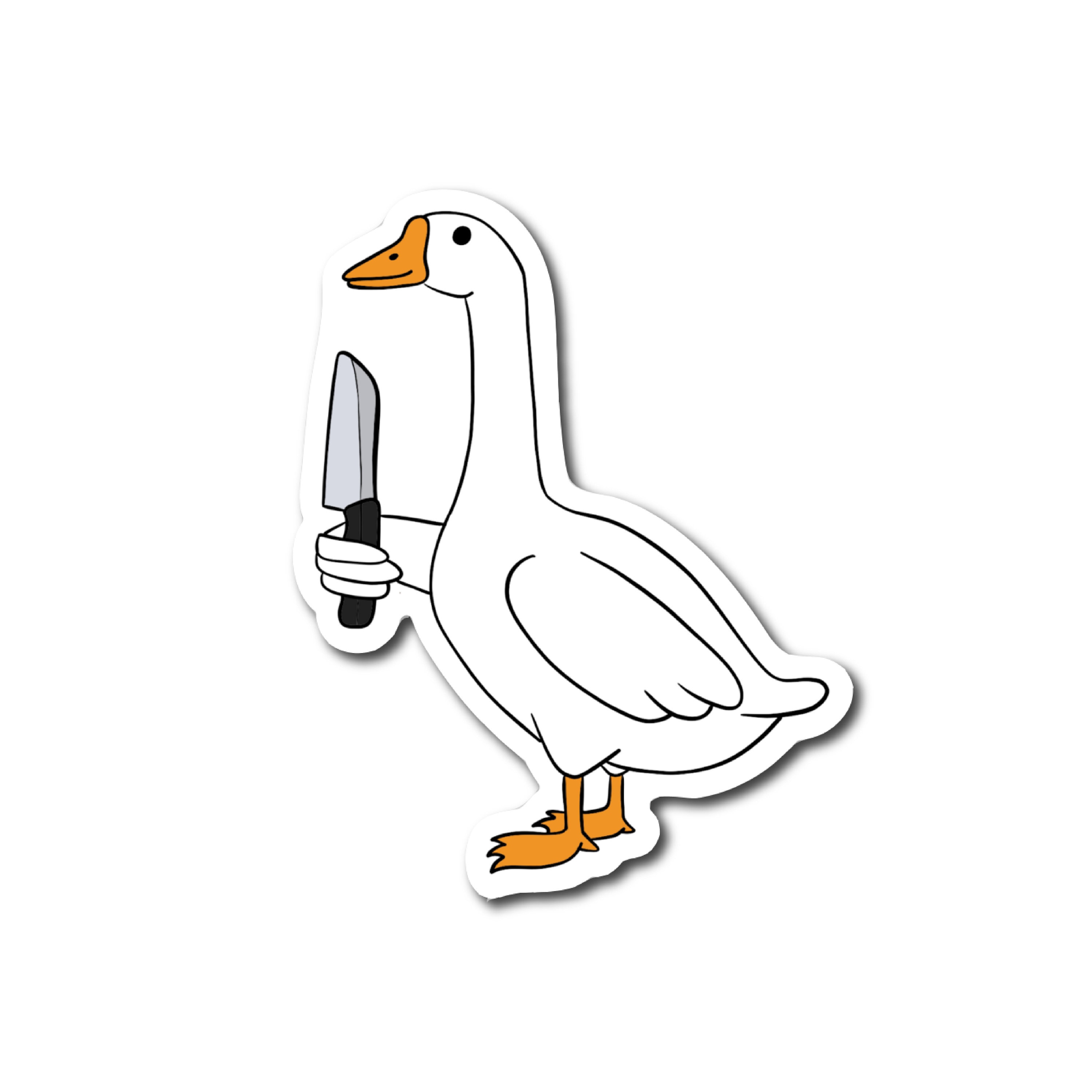 Danger Goose Sticker | Goose Sticker Funny Sticker