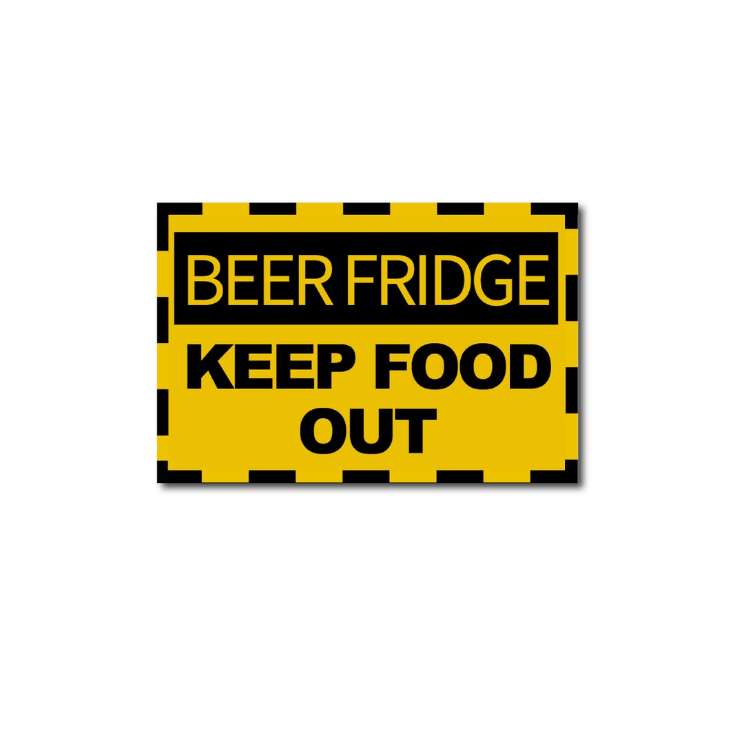 Beer Fridge Sticker | Beer Fridge | Man Cave - Etsy