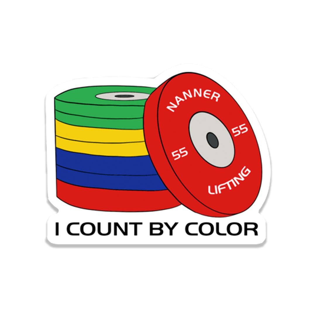 I Count by Colors Sticker | Crossfit Sticker | Lifting Sticker | Gym ...