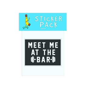 Meet Me at the Bar Sticker | Gym Sticker | Crossfit Sticker | Lifting ...