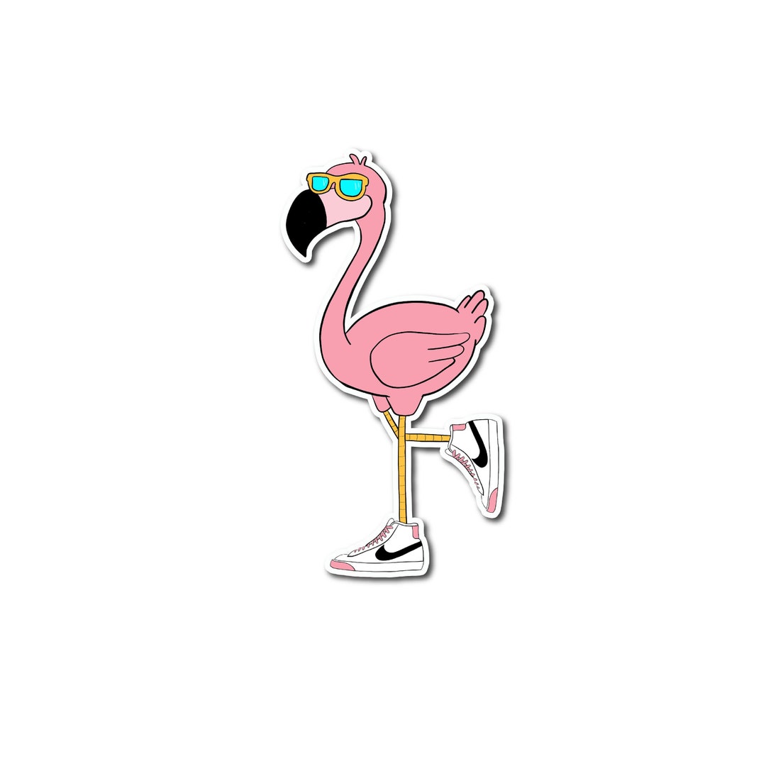 Mingo Sticker | Flamingo Sticker | Pink Flamingo Sticker | Beach ...