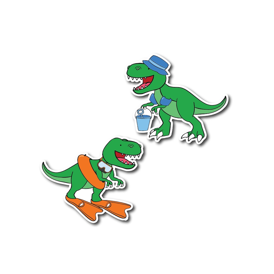 Funny Dinosaur Sticker Pack | Dinosaur Stickers | Sticker Pack - Etsy
