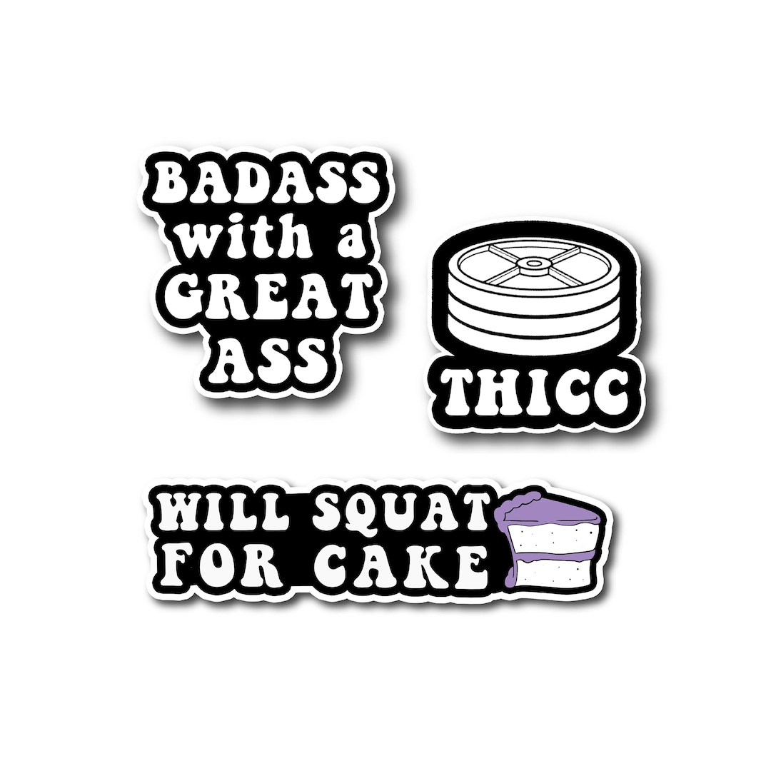 Badass Lifting Pack Girls Who Lift Stickers Fitness Stickers Gym ...