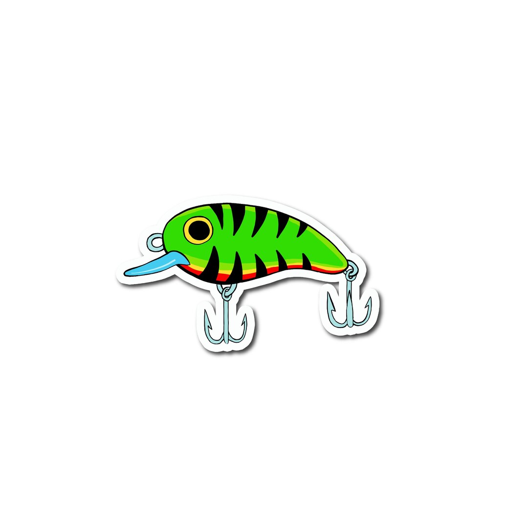 Bass Lure Vinyl Sticker | Bass Fishing Sticker Decal | Fishing Lure ...