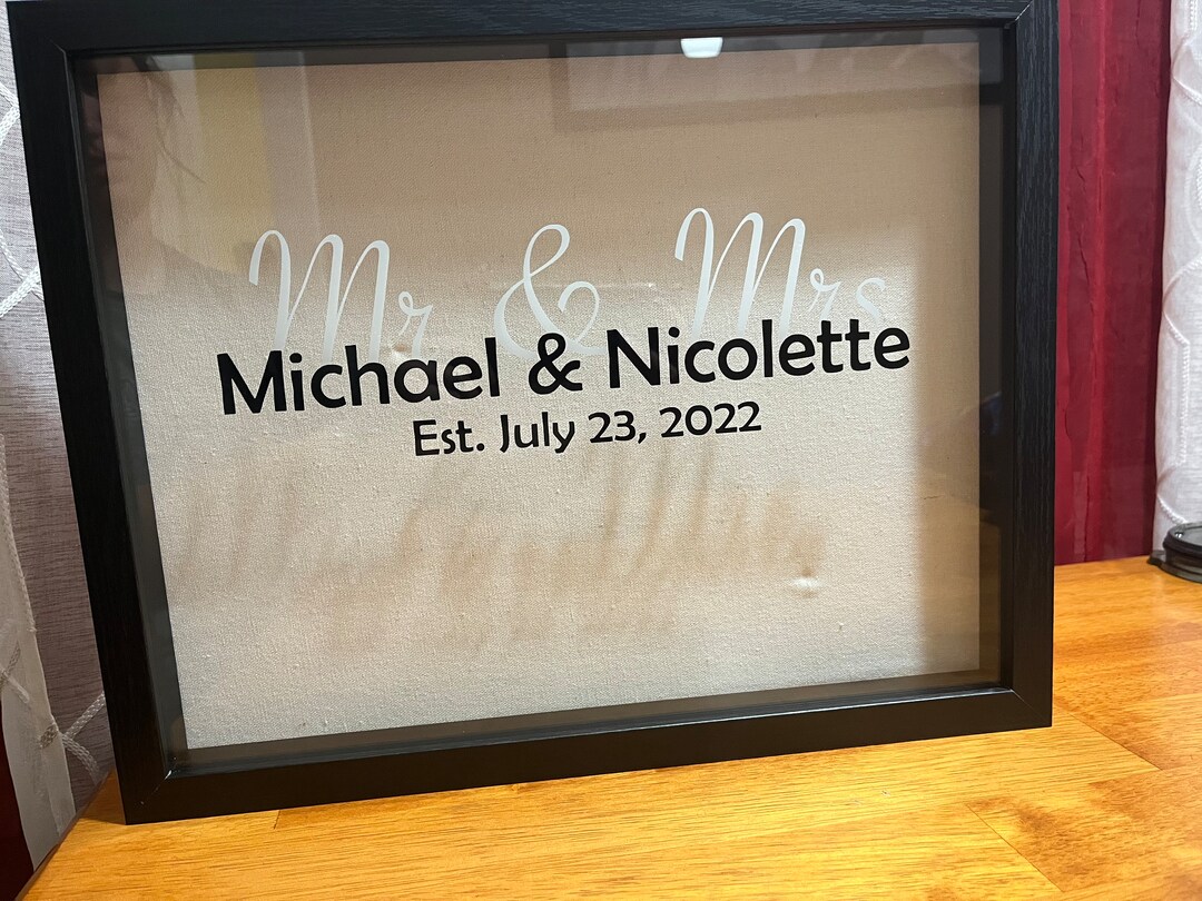 Mr and Mrs Shadow Box - Etsy