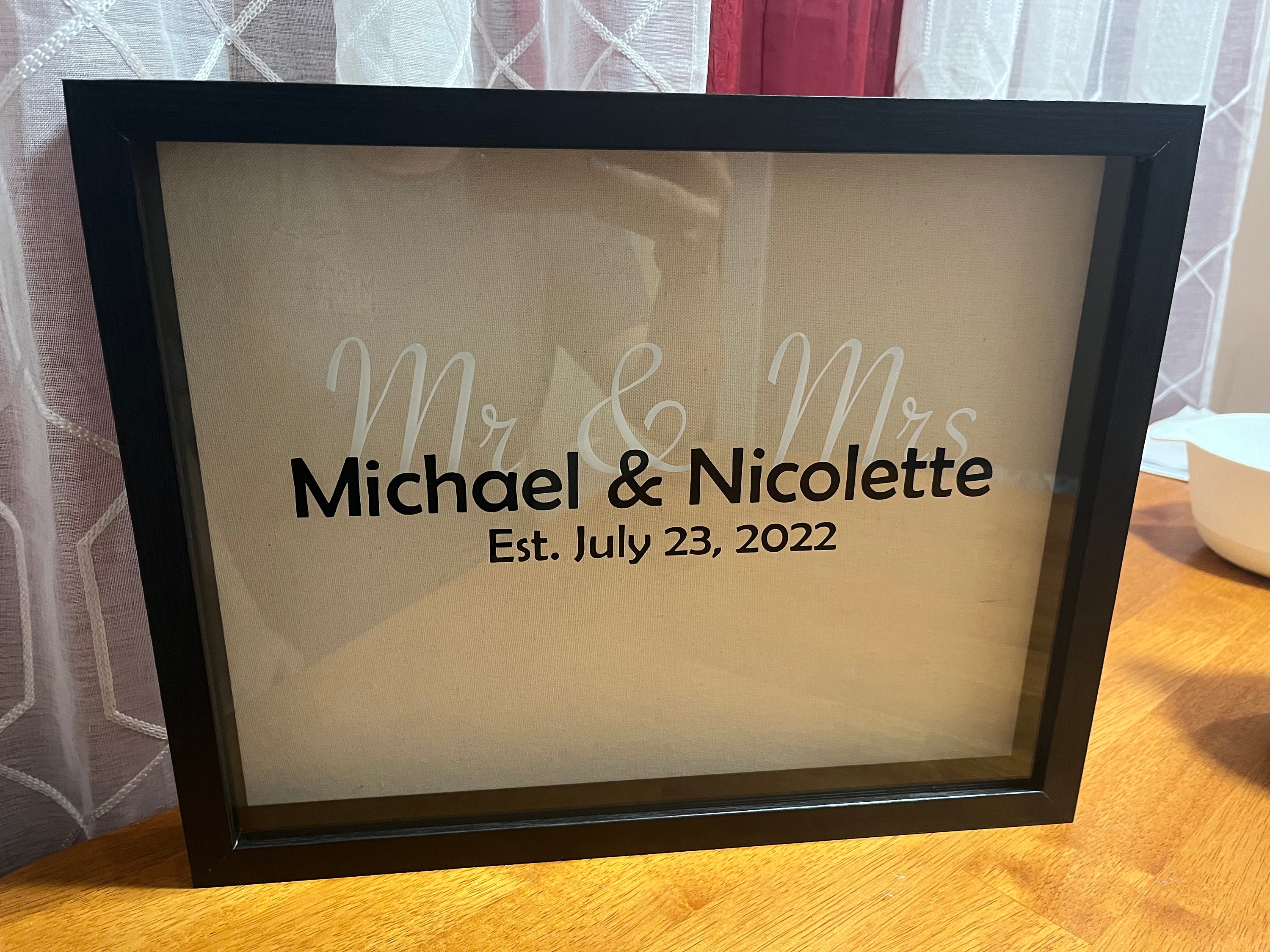 Mr and Mrs Shadow Box - Etsy