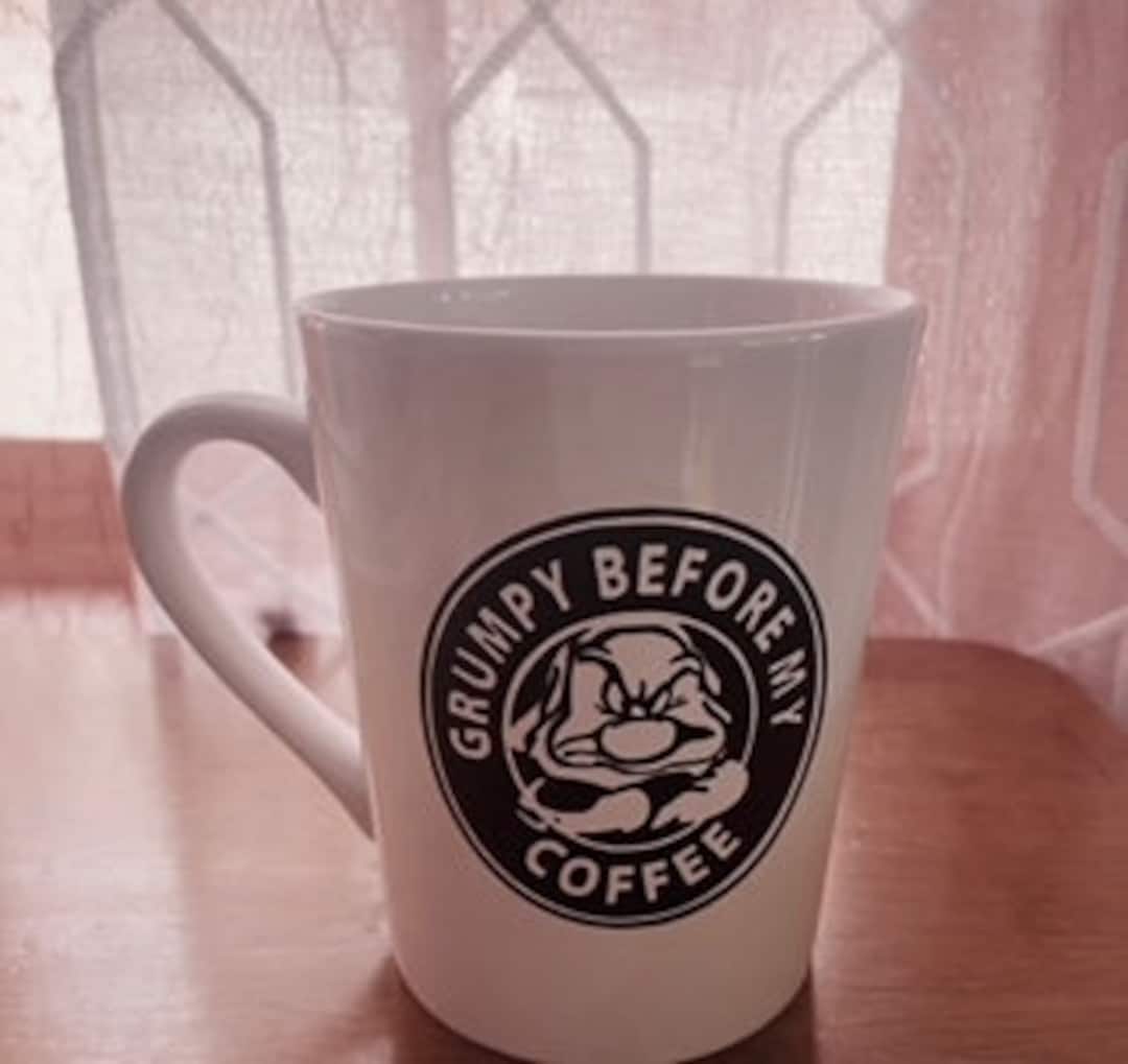 Grumpy Before Coffee Mug Grumpy Cup Disney Mug Coffee Cup - Etsy