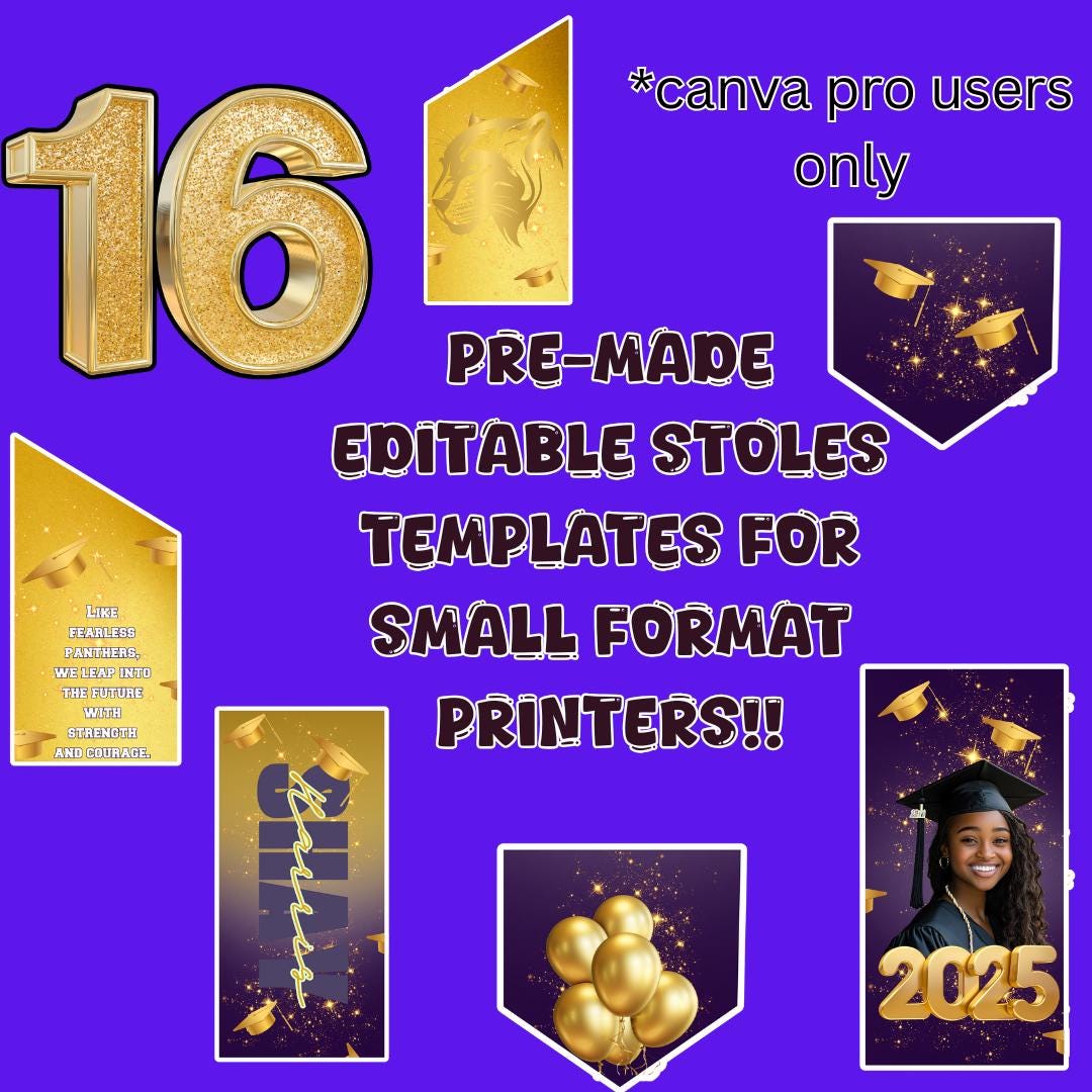 16 Premade Editable Templates for Small Format Printers *canva Pro ...
