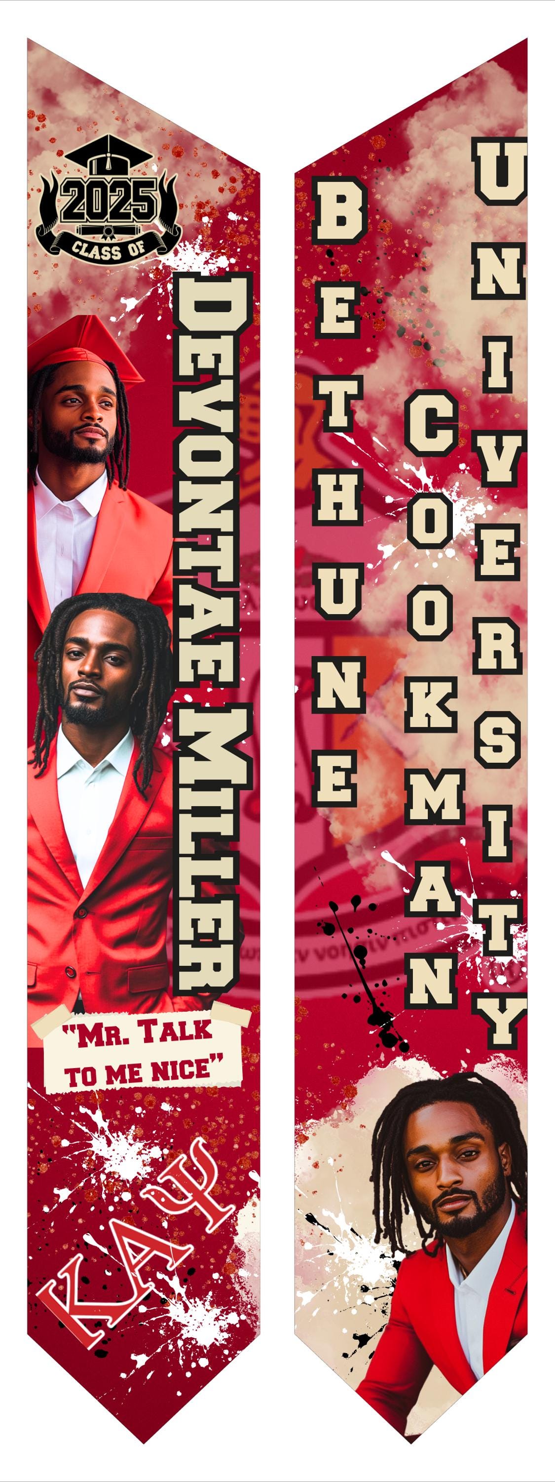 15 Editable Graduation Stoles 60inch Version. *includes Canva Template ...