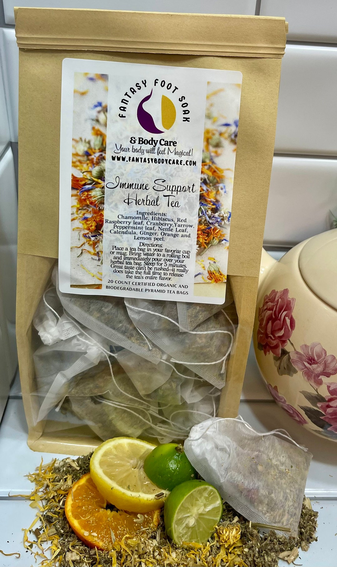 Immune Support Herbal Tea - Etsy