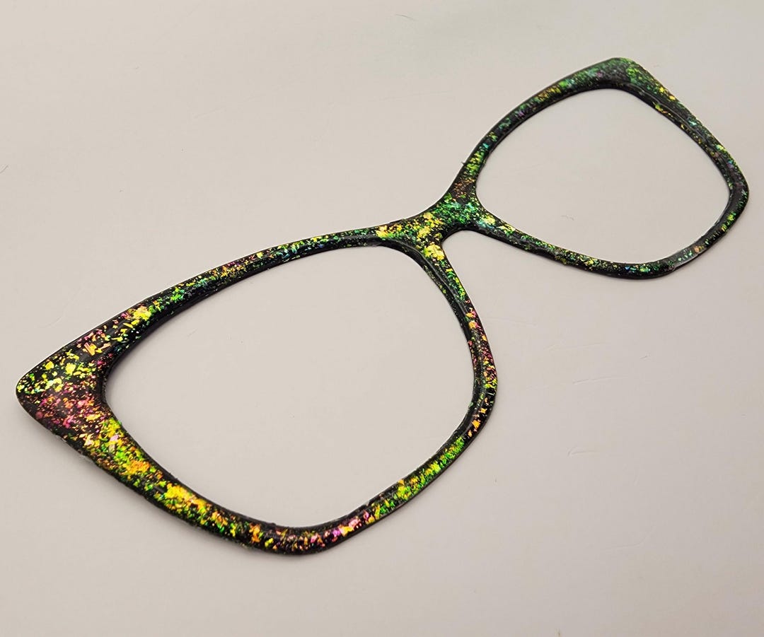 Multicolor Color-shifting Red/gold/green Flakes Eyeglasses Toppers ...