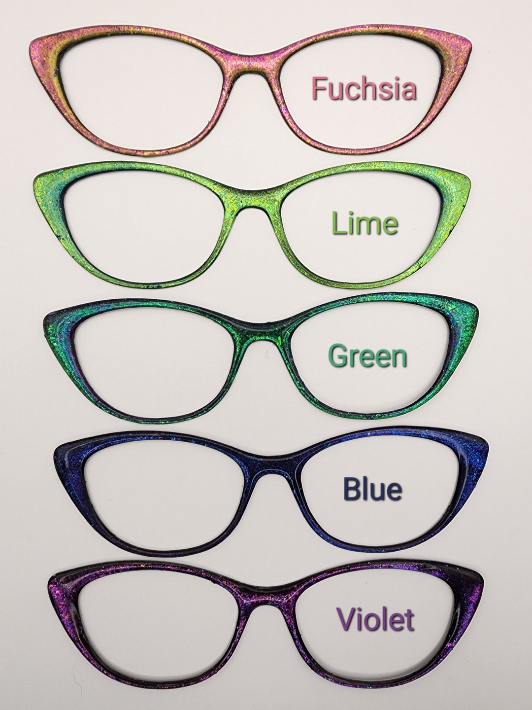 Made-to-order Chameleon Flakes Color Shifting Toppers on Plastic Base ...