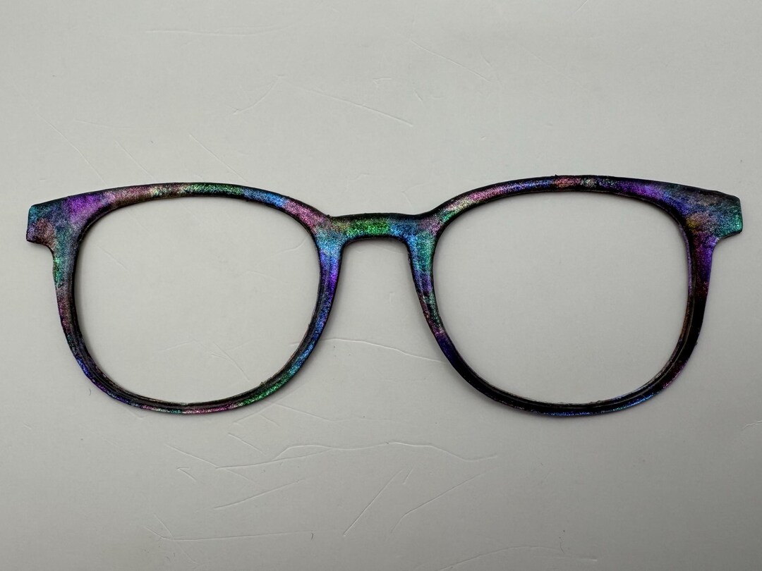 Multicolor Multichrome Rainbow Eyeglasses Toppers - Reese-compatible - Etsy