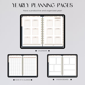 MONDAY Start Undated Digital Planner | Hyperlinked Digital Planner ...