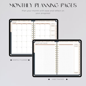 MONDAY Start Undated Digital Planner | Hyperlinked Digital Planner ...