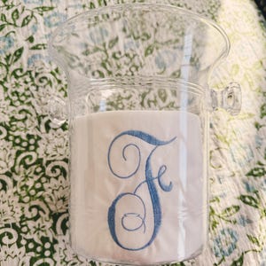 Custom Embroidered Napkin With Champagne Bucket - Etsy