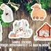 Printable Nativity Scene Stickers, Digital Nativity Stickers, Christmas ...