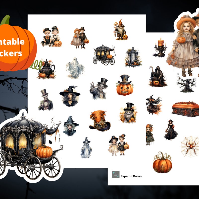 Halloween Stickers - Etsy