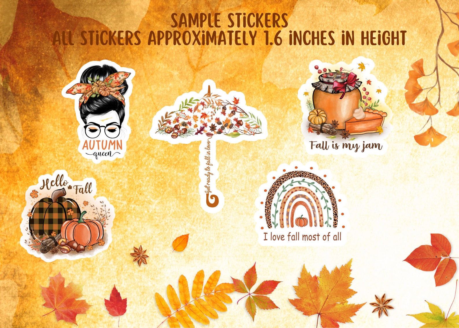 Cozy Fall Stickers, Fall Stickers, Autumn Stickers, Fall Printable ...