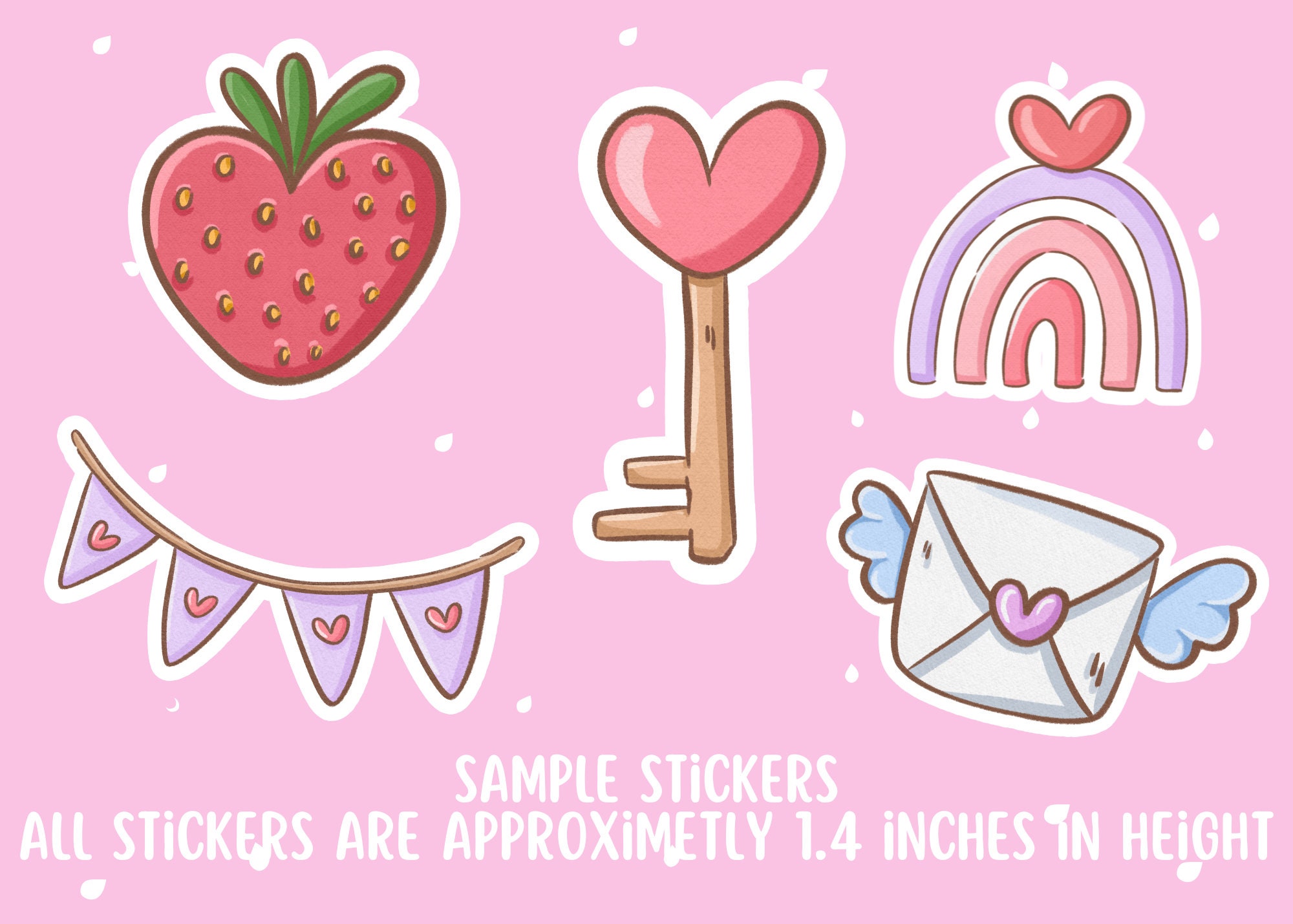Printable Valentines Day Doodle Stickers, Printable Valentines Day ...