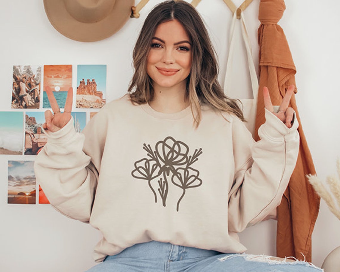 Boho Wildflowers Set 1 SVG - PNG and DXF Included. Spring Svg, April ...