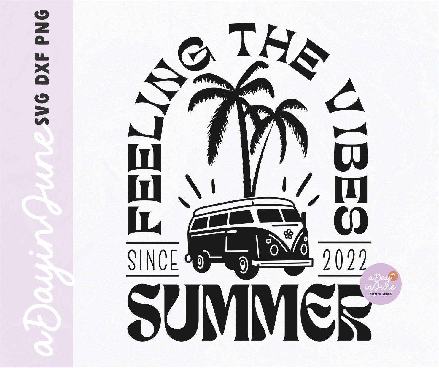 Retro Summer Design SVG PNG and DXF Included. Summer Svg, Beach Svg ...