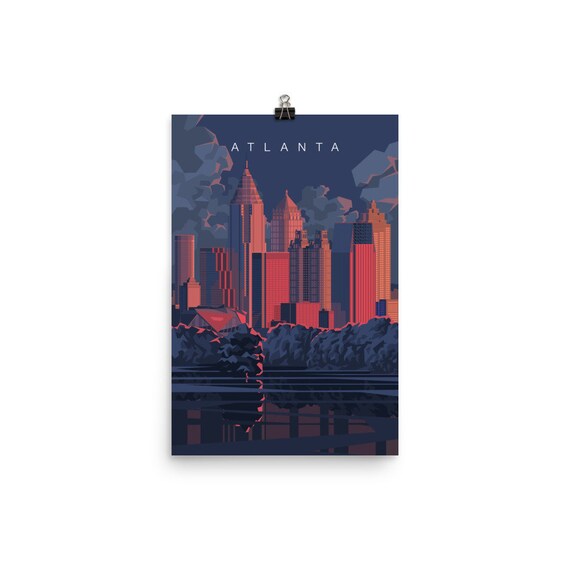 Atlanta Georgia Poster | Etsy