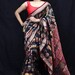 Black Maroon Musical Instruments Odisha Ikat Sambalpuri Silk Saree ...