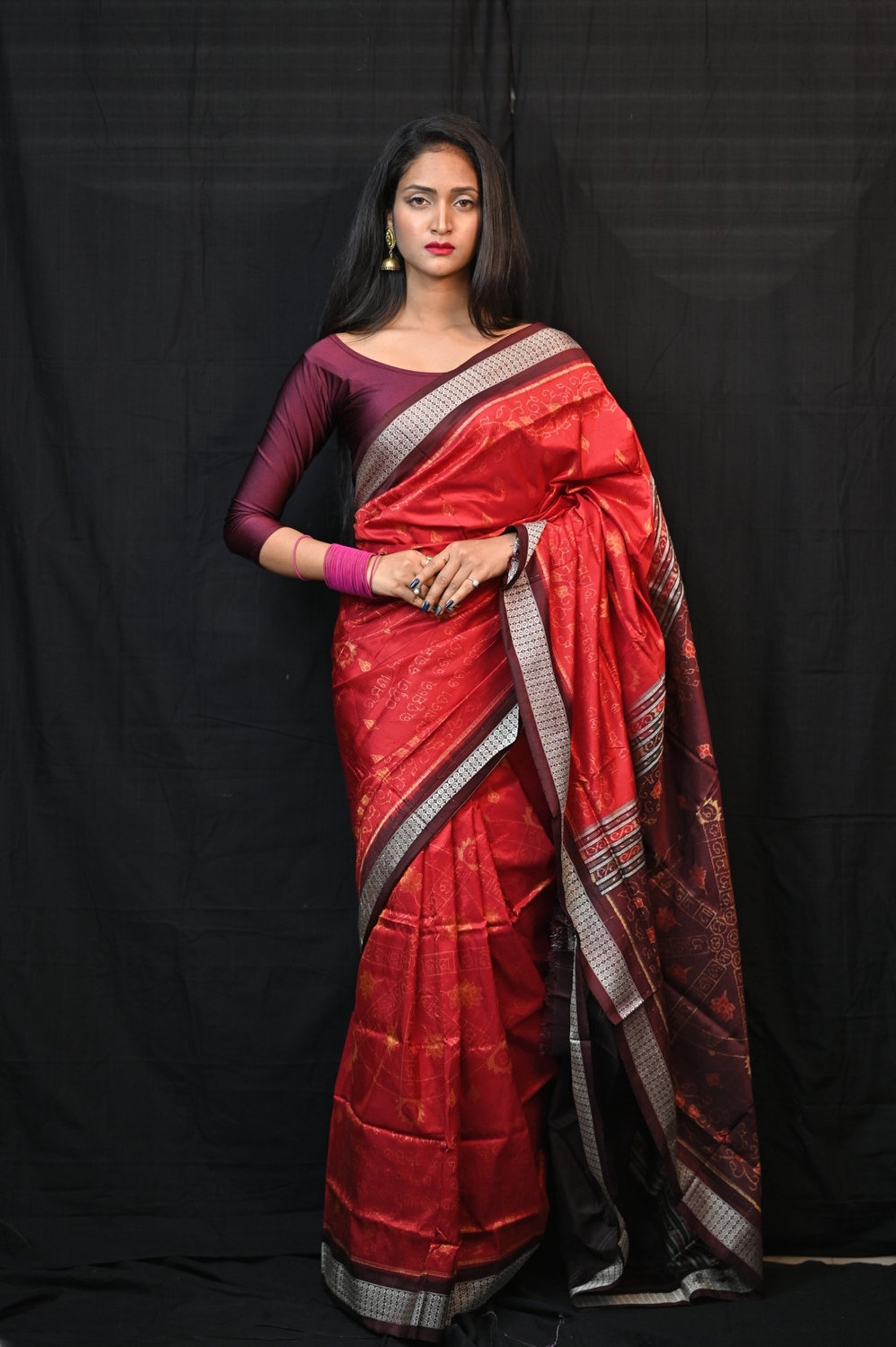 Handloom Odisha Ikat Silk Saree | Sambalpuri Tribal Motifs - Etsy
