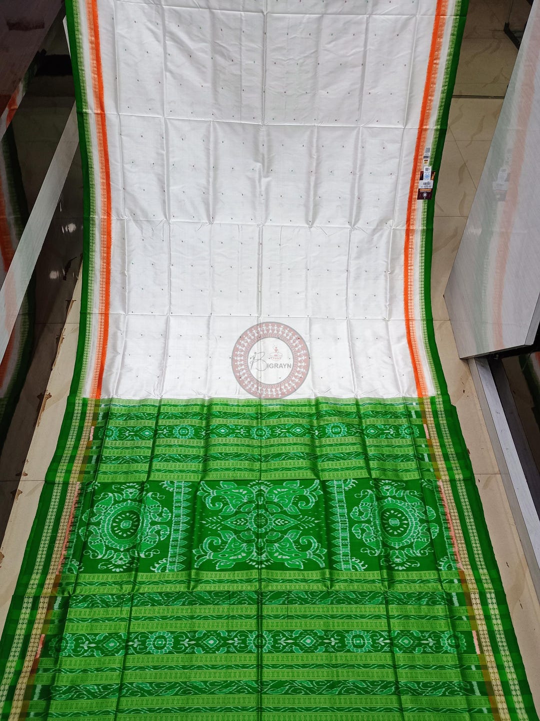 Handwoven Ikkat Sambalpuri Silk Saree | Odisha Weaves, Motif Pattern - Etsy