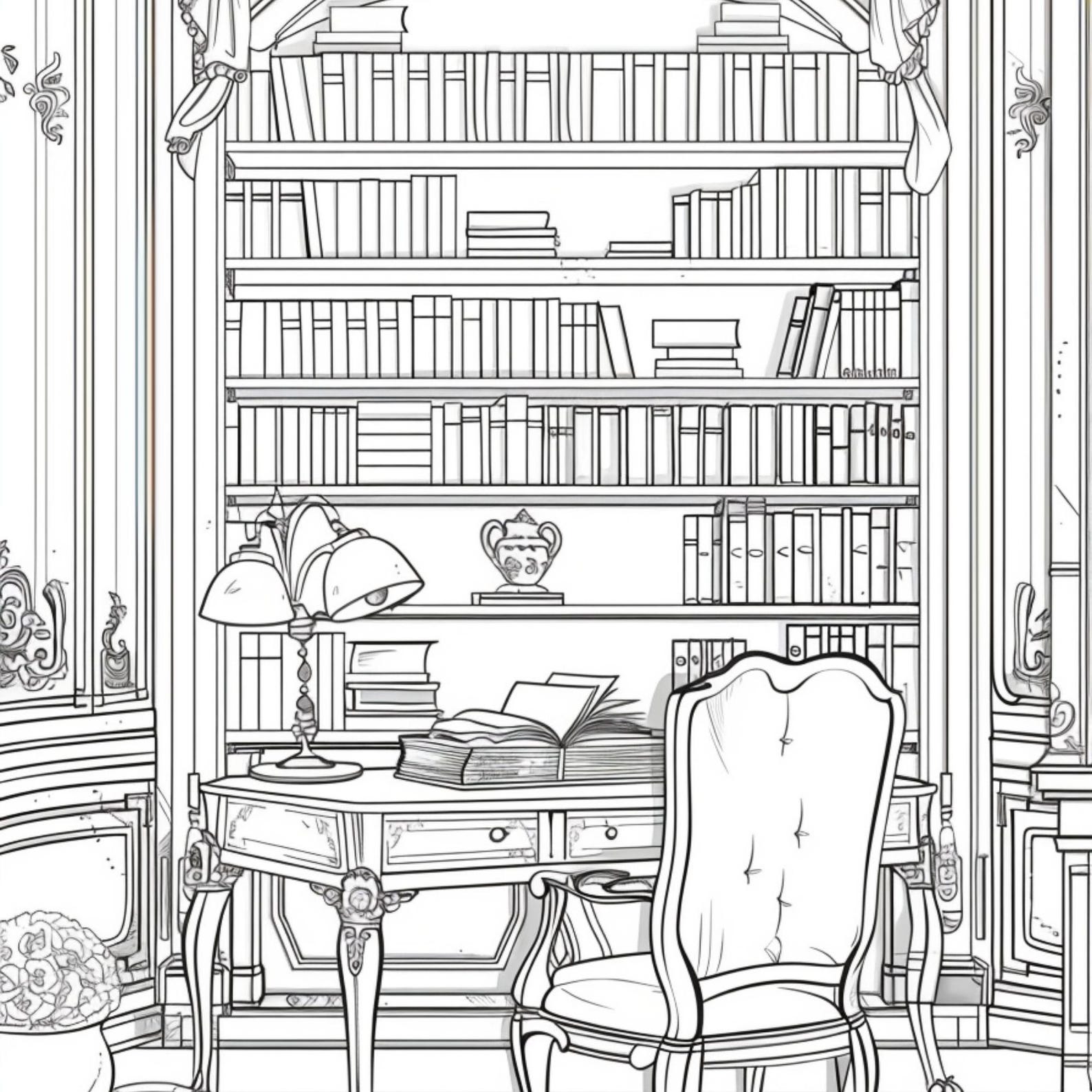 Victorian Scenes Coloring Book | Historical Interiors, Gardens ...
