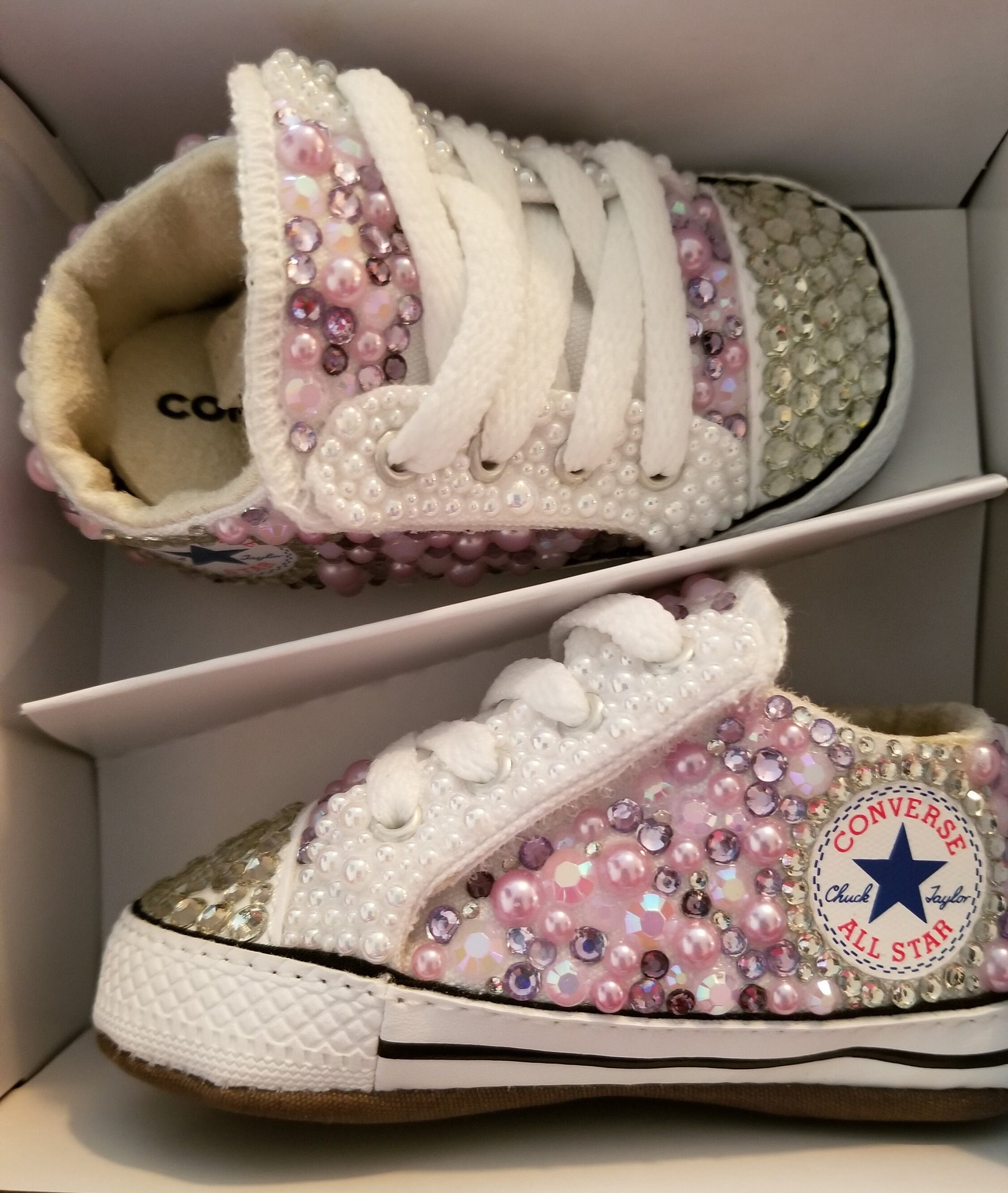 Custom Blinged Out Converse for Kids - Etsy