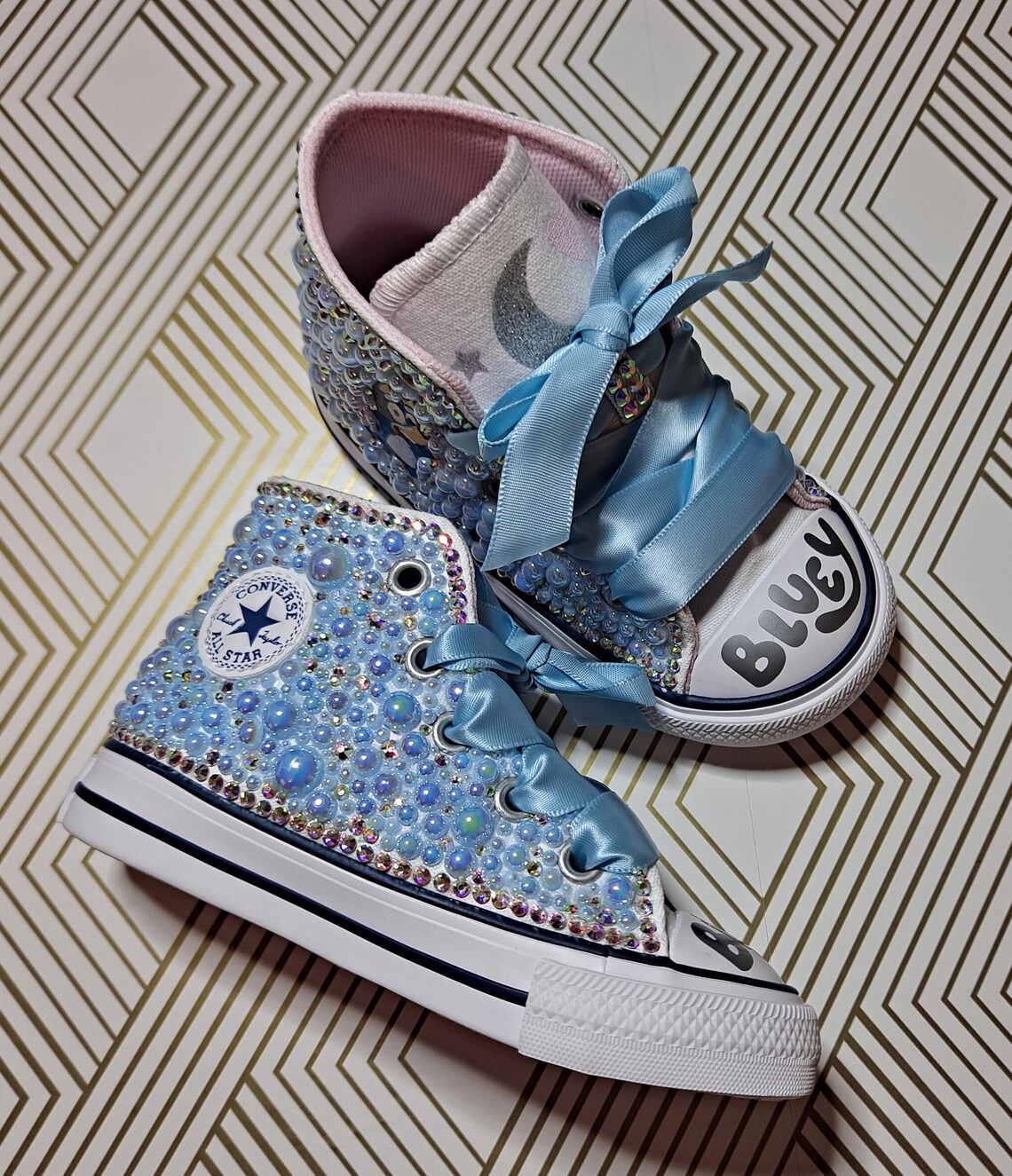 Custom Blinged Out Converse for Kids - Etsy
