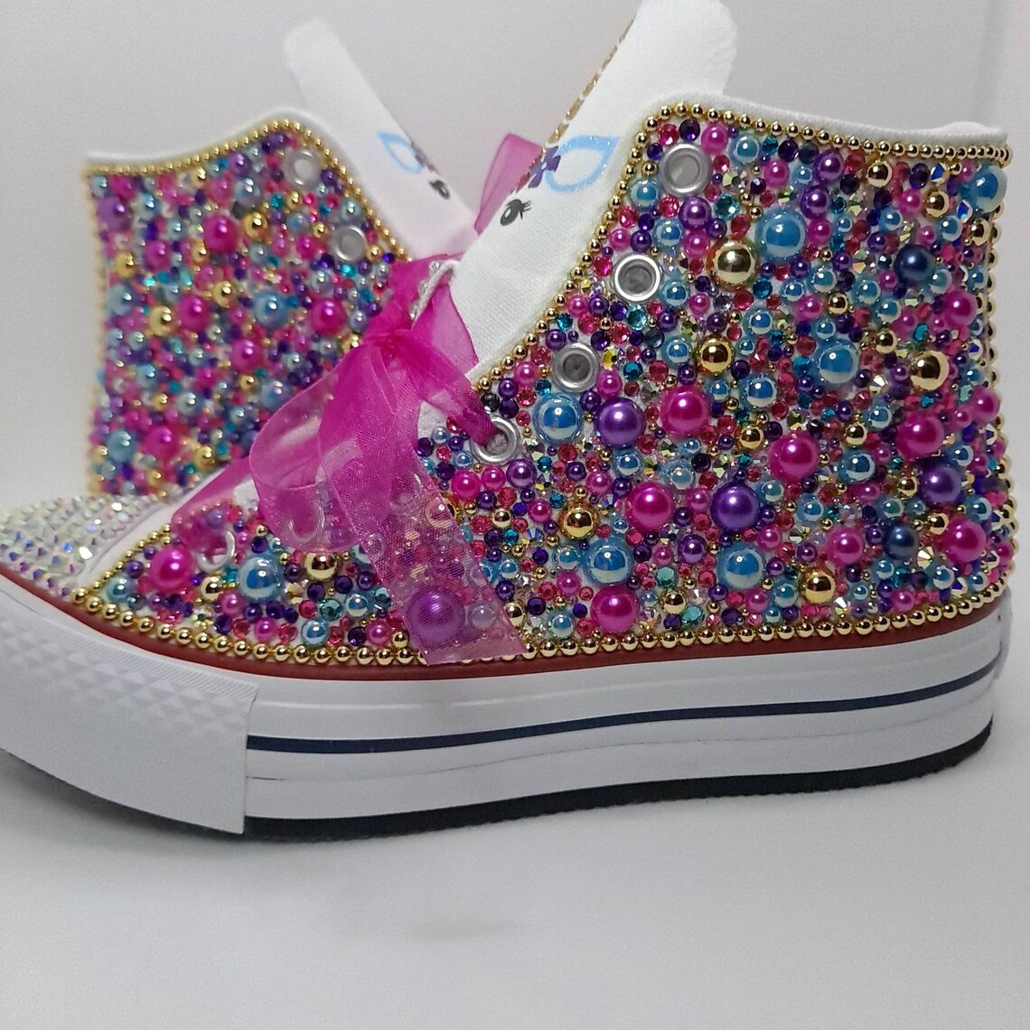 Custom Blinged Out Converse for Kids - Etsy
