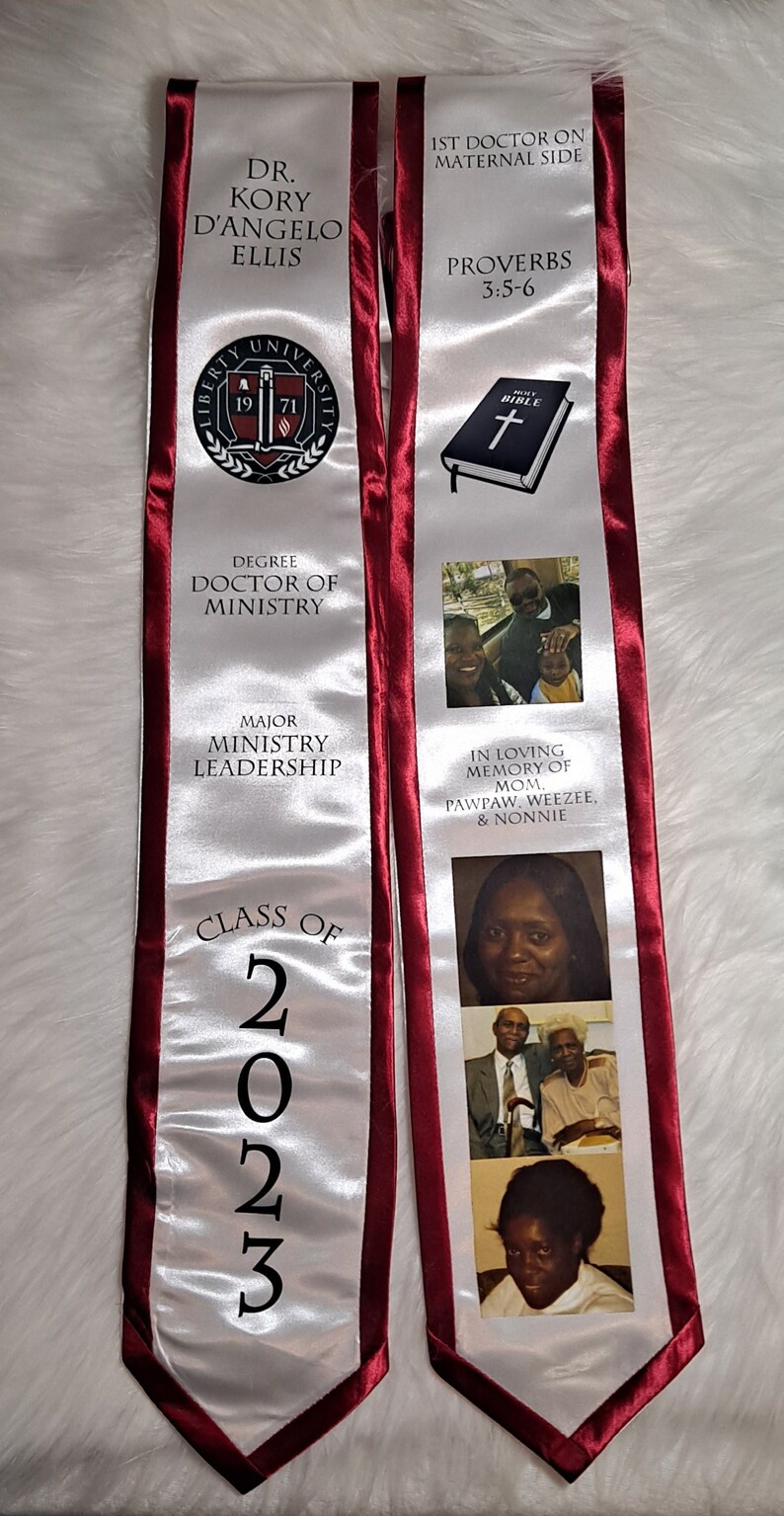 Custom Stoles for Graduation - Etsy
