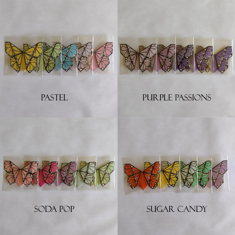 Set of 5 Paper Origami Butterfly Corner Bookmarks 4 - Etsy