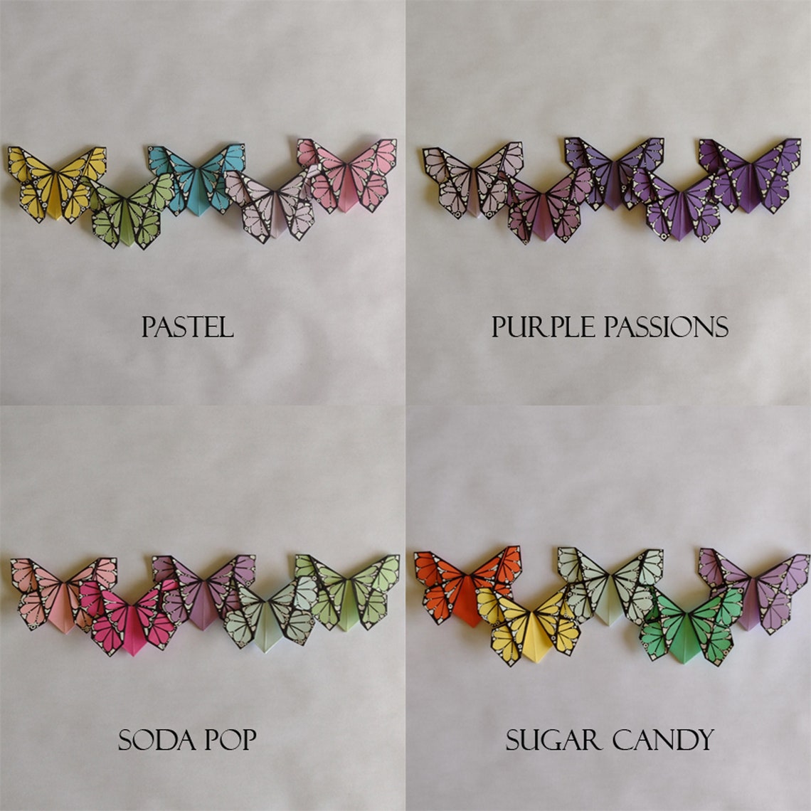 Set of 5 Paper Origami Butterfly Corner Bookmarks 4 - Etsy