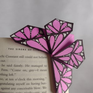Paper Origami Butterfly Corner Bookmark ~ Astrobrights Series ~ Choose ...
