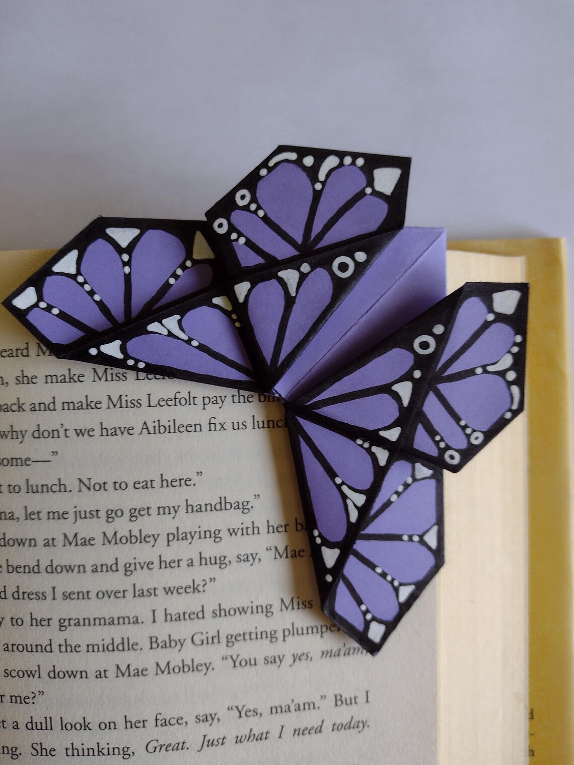 Set of 5 Paper Origami Butterfly Corner Bookmarks 4 - Etsy