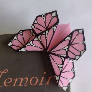 Set of 5 ~ Paper Origami Butterfly Corner Bookmarks ~ 4 Different ...