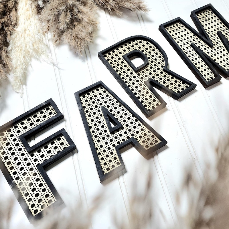Farmhouse Letters - Etsy