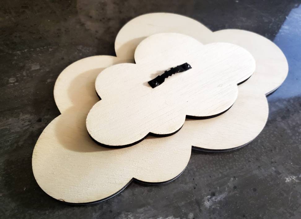 Baby Nursery Clouds Wooden Cloud Sign Set Nursery Cloud | Etsy