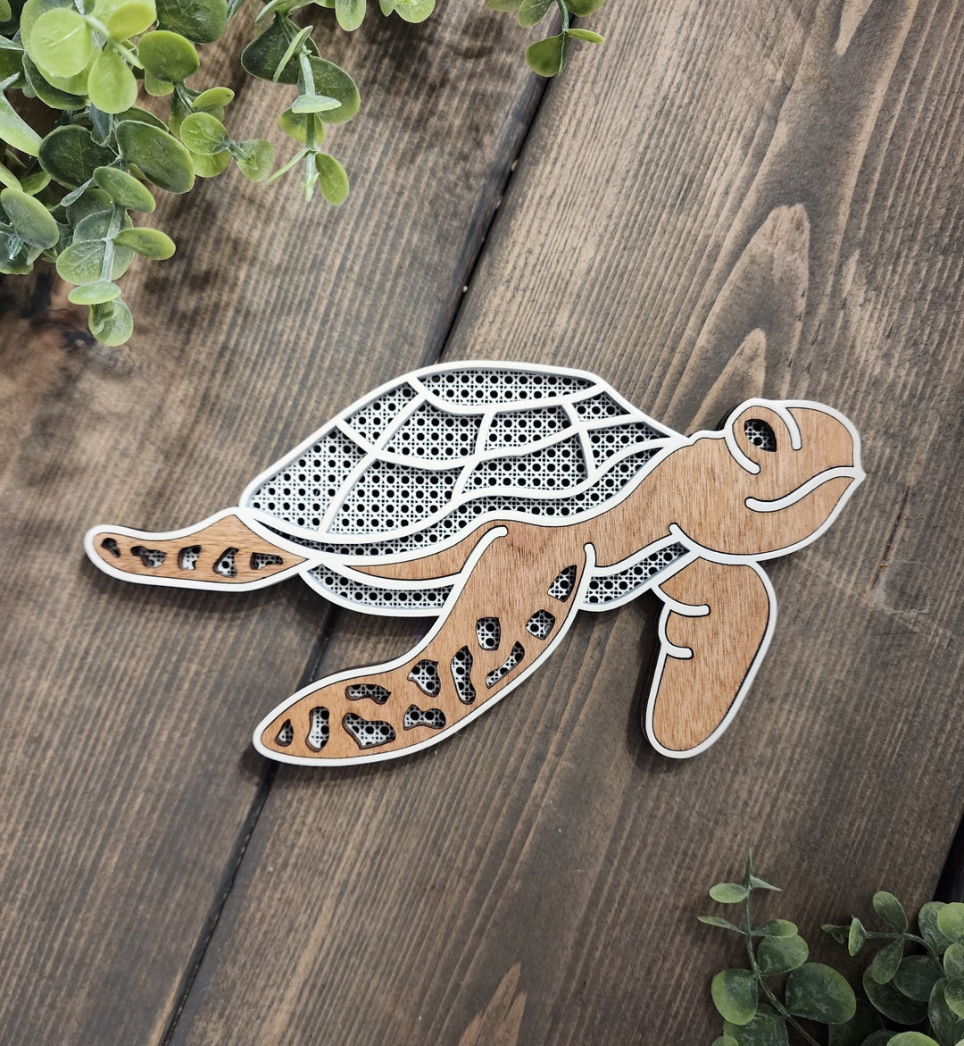 Wicker Boho Turtle, Cane Animal Signs, Boho Nursery Signs, Cane Rattan ...