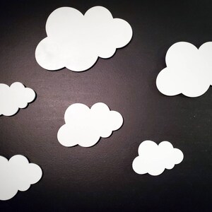 Baby Nursery Clouds, Wooden Cloud Sign Set, Nursery Cloud Signs, Modern ...