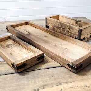Rustic Wooden Decorative Box, Wood Planter Box, Dining Table ...