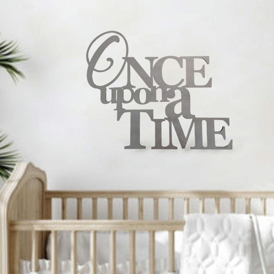 Once Upon A Time Nursery Sign, Once Upon A Time Wood Cut Out, Reading ...