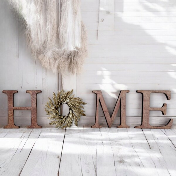 Rustic Letter Wall Decor - Etsy