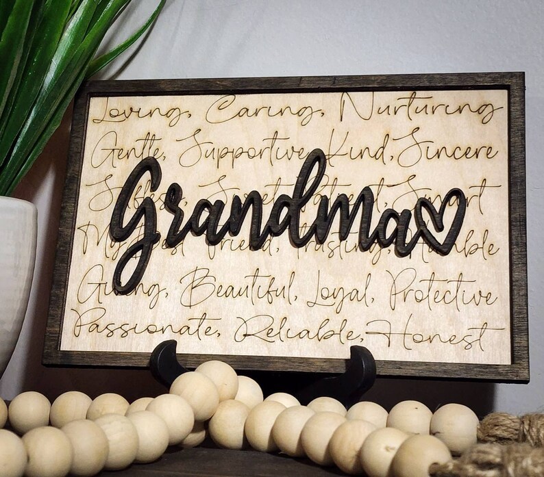 Wood Framed Mom Appreciation Sign Custom Engraved Mothers Day - Etsy
